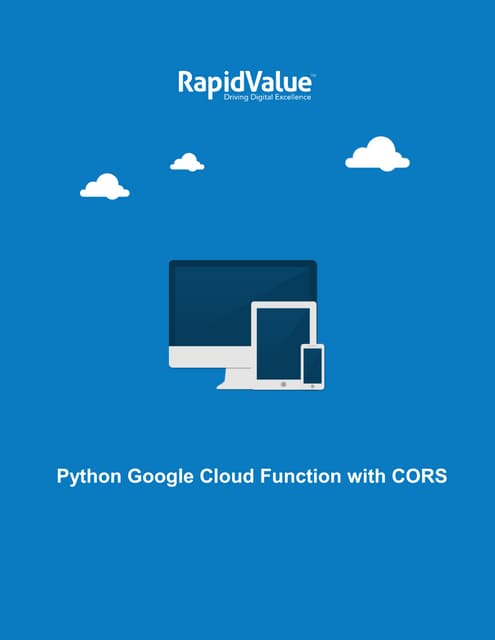 Python Google Cloud Function with CORS | PDF Python Google Cloud Function with CORS | PDF