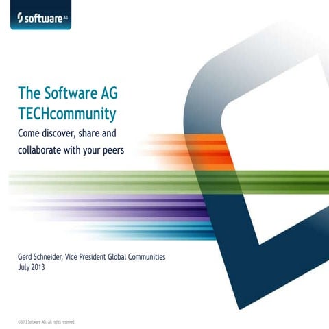 Software AG TECHcommunity | PPT