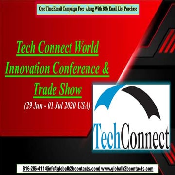 Tech connect world innovation conference & trade show | PPTX