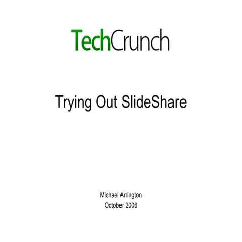 TechCrunch SlideShare Test | PPT