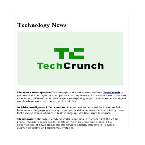 Pioneering the Future: Recent Innovations and New Technology Ideas | PDF