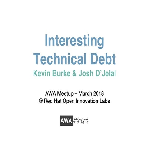Interesting Technical Debt | PPT