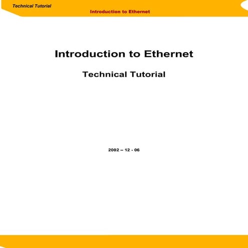 Technical Ethernet | PDF | Computer Networking | Computing