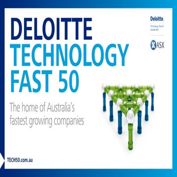 Deloitte Technology Fast 50 Winners Australia 2014 | PDF