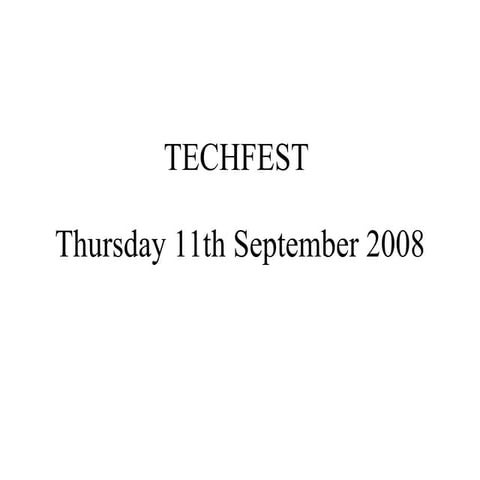 Techfest | PPT
