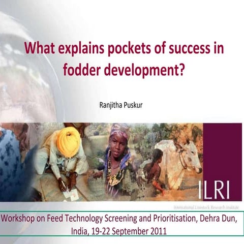 Fodder Innovation in smallholder systems: Experiences from the Fodder ...