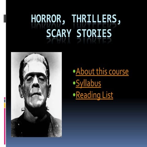 Scary Story Interactive Presentation | PPT
