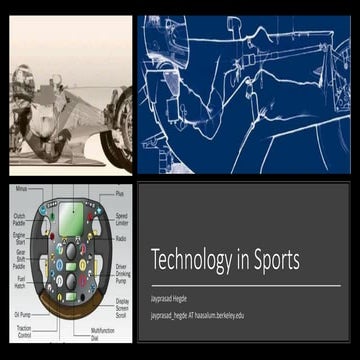 Technology in Sports by Jayprasad Hegde | PDF