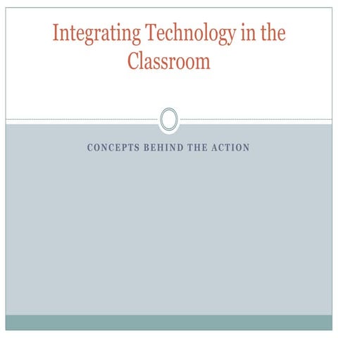 Technology Integration in Education | PPT