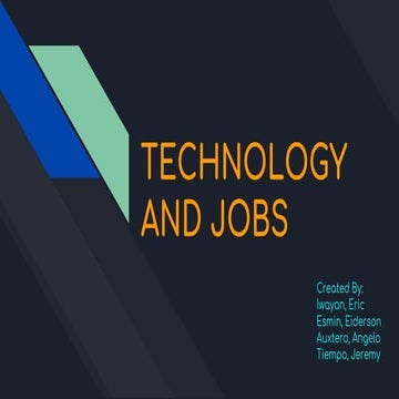 Tech jobs | PPTX