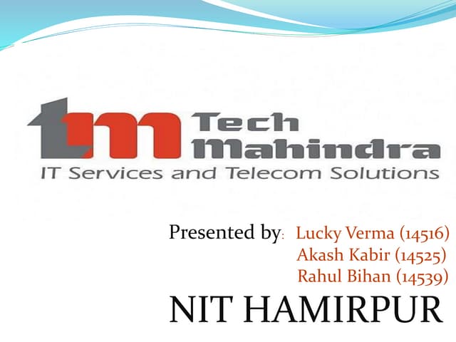 Tech mahindra | PPT