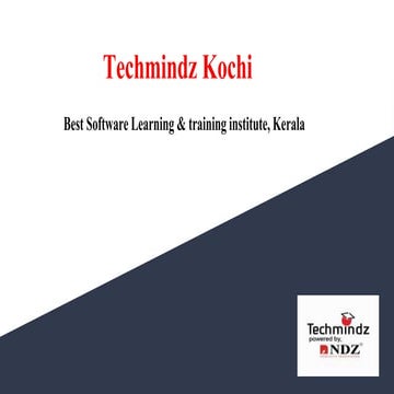 Techmindz- Best Software learning & Training Institute kerala | PPT