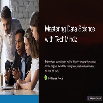 Techmindz Best Data Science Course .pptx