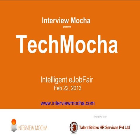Tech mocha talentbricks intelligent ejobfair | PPT