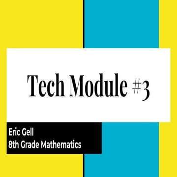 Tech module #3 | PPT