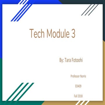 Tech module 3 | PPT