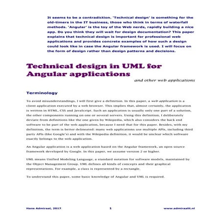 Technical Design For Angular Appspdf