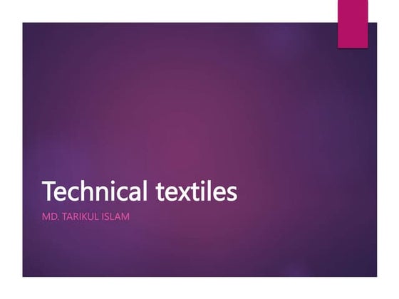 Introduction-to-Technical-Textiles.cpptx | PPTX