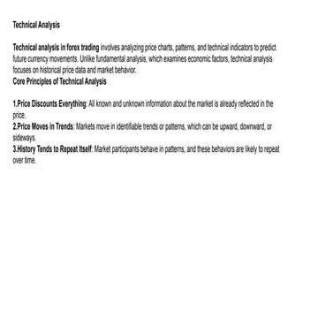 Technical Analysis in Forex Trading should know | PPTX