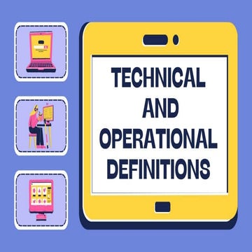 TECHNICAL AND OPEARTIONAL DEFINITION PPT | PPTX