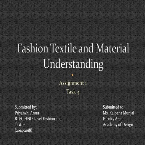 Technical and smart textiles | PPTX