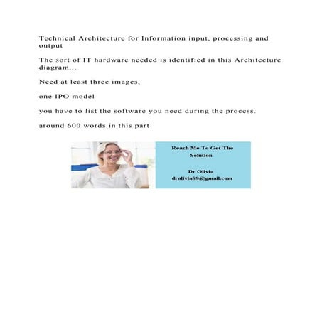 Technical Architecture for Information input, processing and output.docx