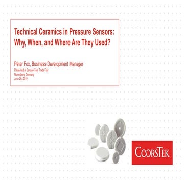 Technical Ceramics in Pressure Sensors: Why, When and Where Are They ...