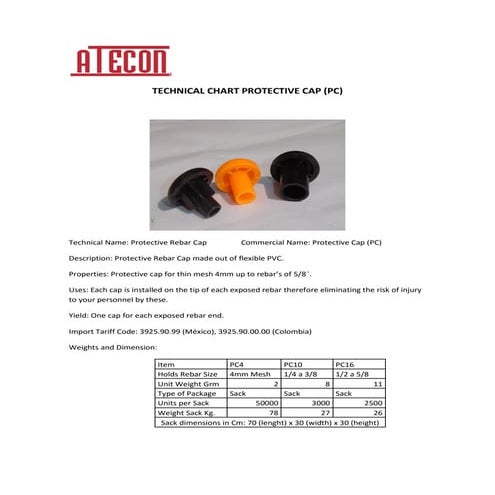 Technical chart protective cap (pc) | PDF