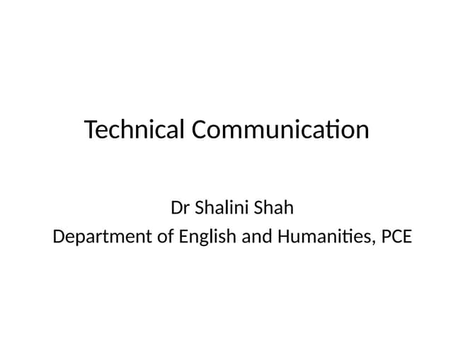Engineering Management ( Communicating ) | PPT