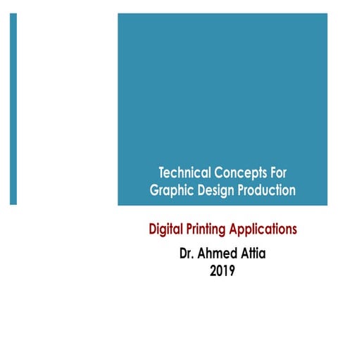 Technical concepts for graphic design production 8 | PPT