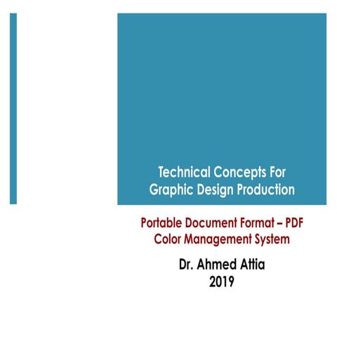Technical concepts for graphic design production 1 | PDF