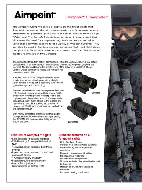 Instructions AIMPOINT MPS3, MGM Mount | Optics Trade | PDF