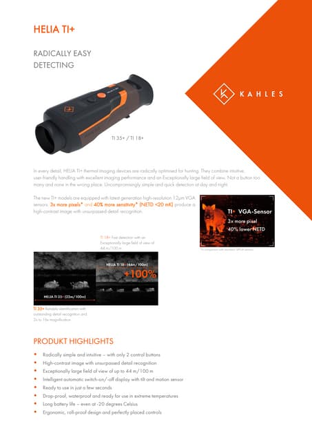 Hik Micro Owl OH35 Specification | Optics Trade | PDF