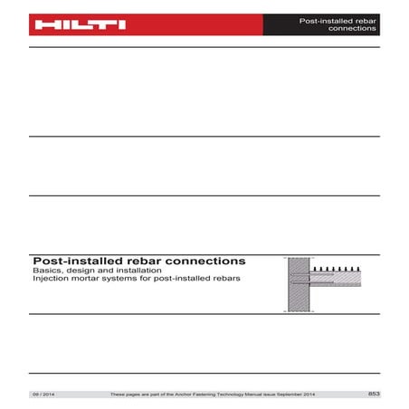 Technical data sheet for post-installed rebar according to EC2 | PDF