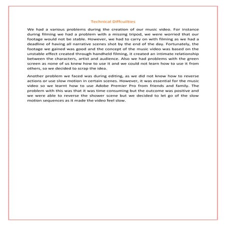 Technical Diffcuilties | DOC