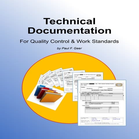 Technical Documentation of Quality Control and Work Standards | PPTX