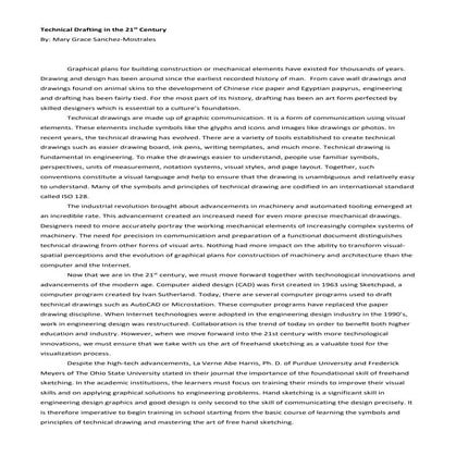 Technical Drafting in the 21st century | PDF