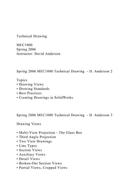 Technical Drawing Exemplars | PDF