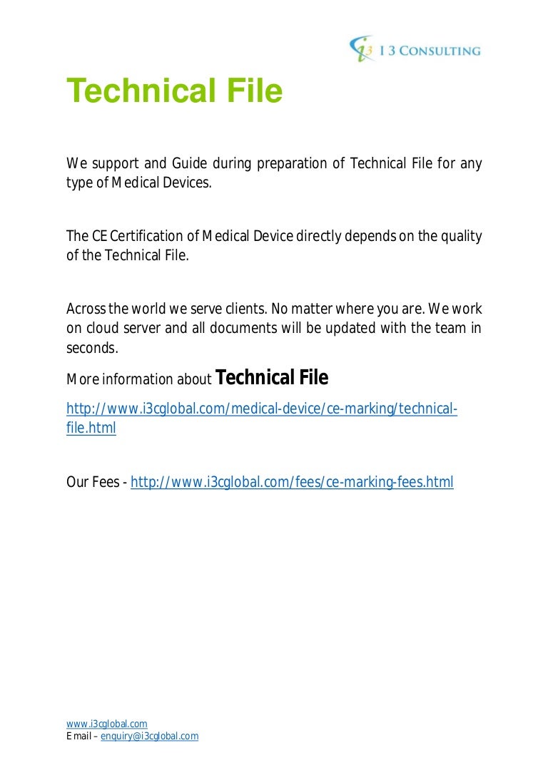 Technical File Technical File
