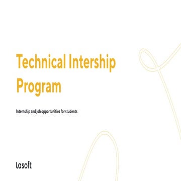 Technical Intership Program - Internship and job opportunities for ...