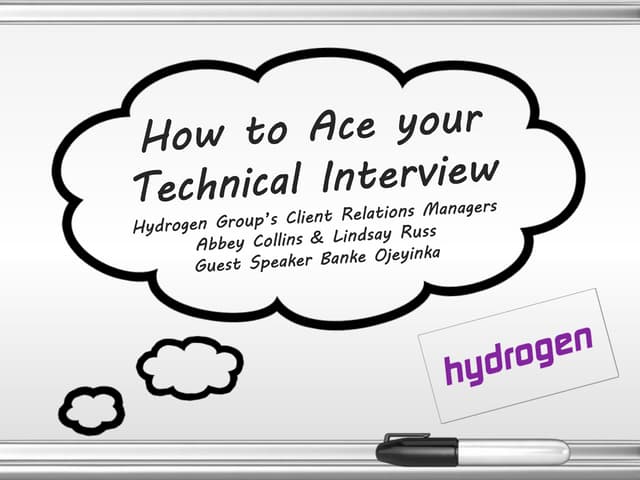How To Ace Your Technical Interview Ppt