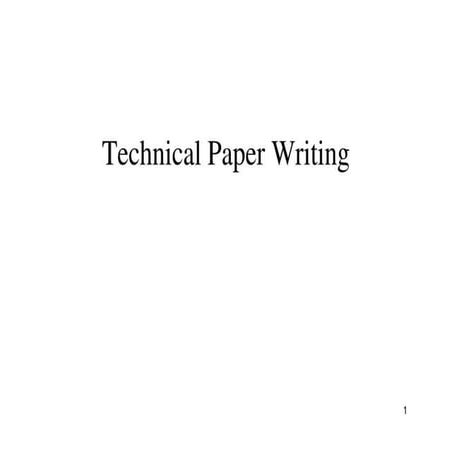 Technical Paper Writing | PDF | Brain and Nervous System Disorders ...