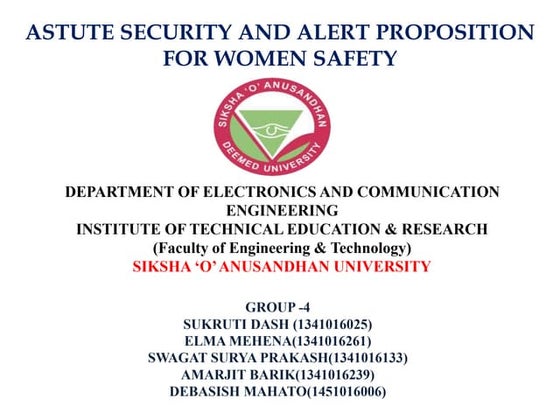 Home Security System using Arduino & GSM | PPTX