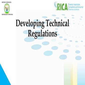 Technical Regulations and guidances.ppts