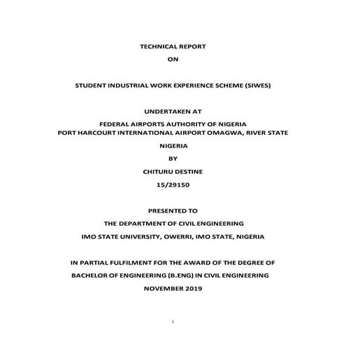 Technical report priliminary pages | PDF