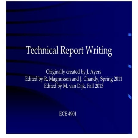 Technical Report Writing | PPT