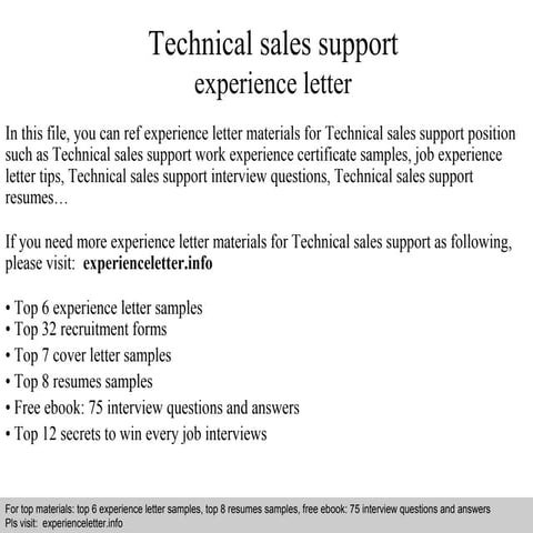Retail sales assistant experience letter | PPT