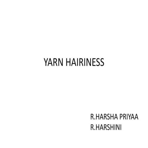 Hairiness | PPTX