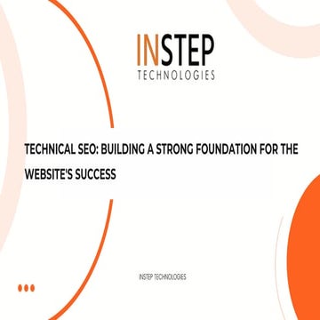 TECHNICAL SEO Presentation - InStep Technologies.pptx
