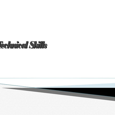 Technical skills presentation | ODP